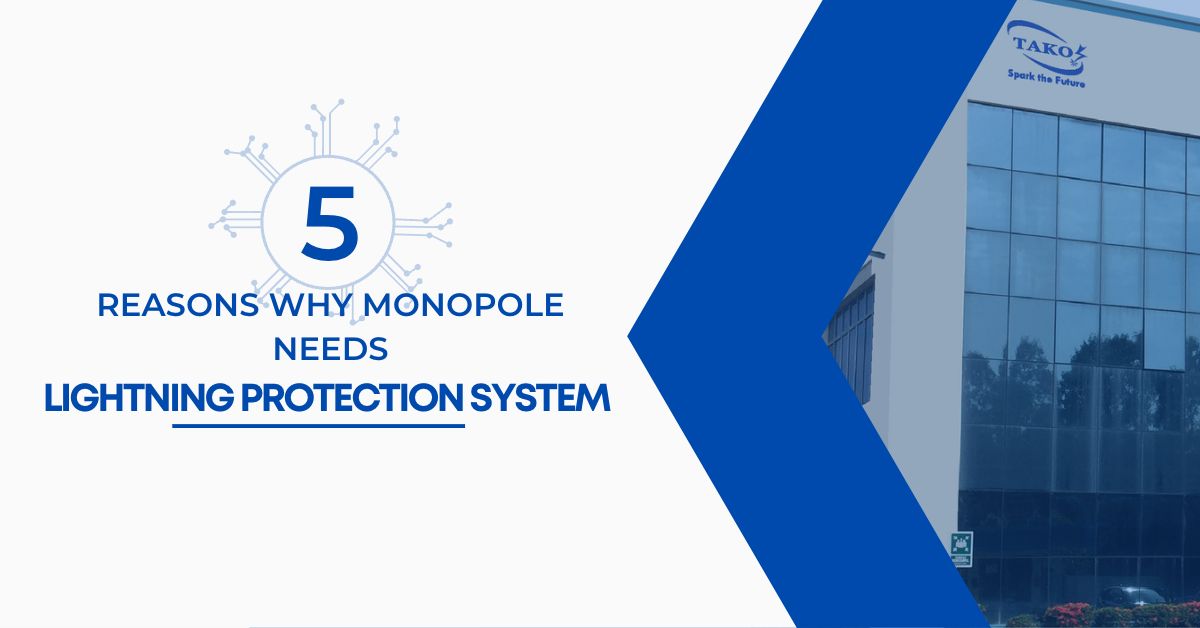 TAKO since 1979: Lightning Protection System for Monopole - Ensure Safety