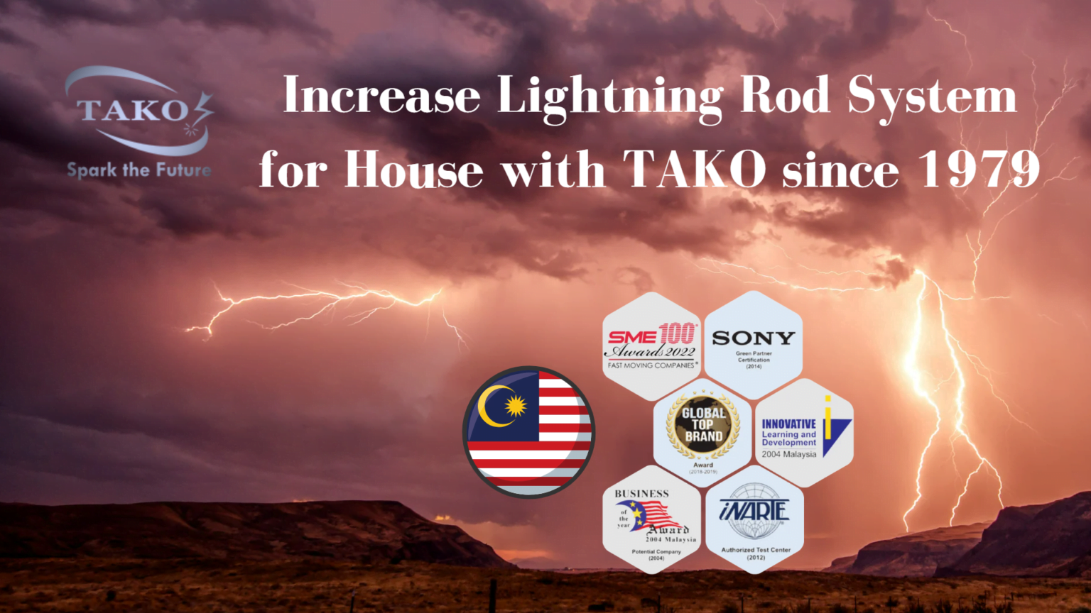 TAKO since 1979: Lightning Rod System for House | 99% Shield