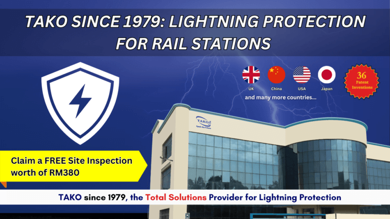 TAKO since 1979: Lightning Protection for Rail Stations