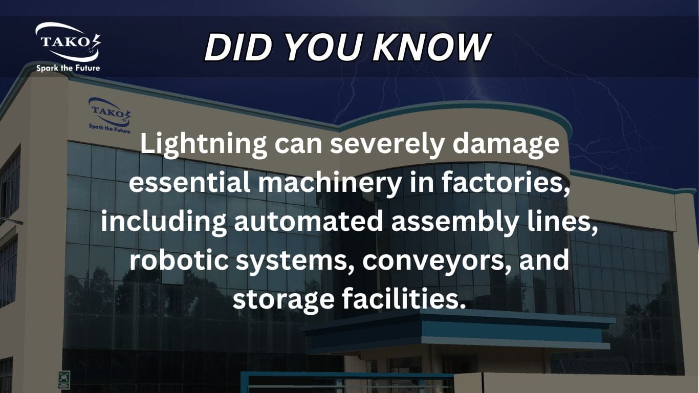 TAKO since 1979: Lightning Protection For Factories