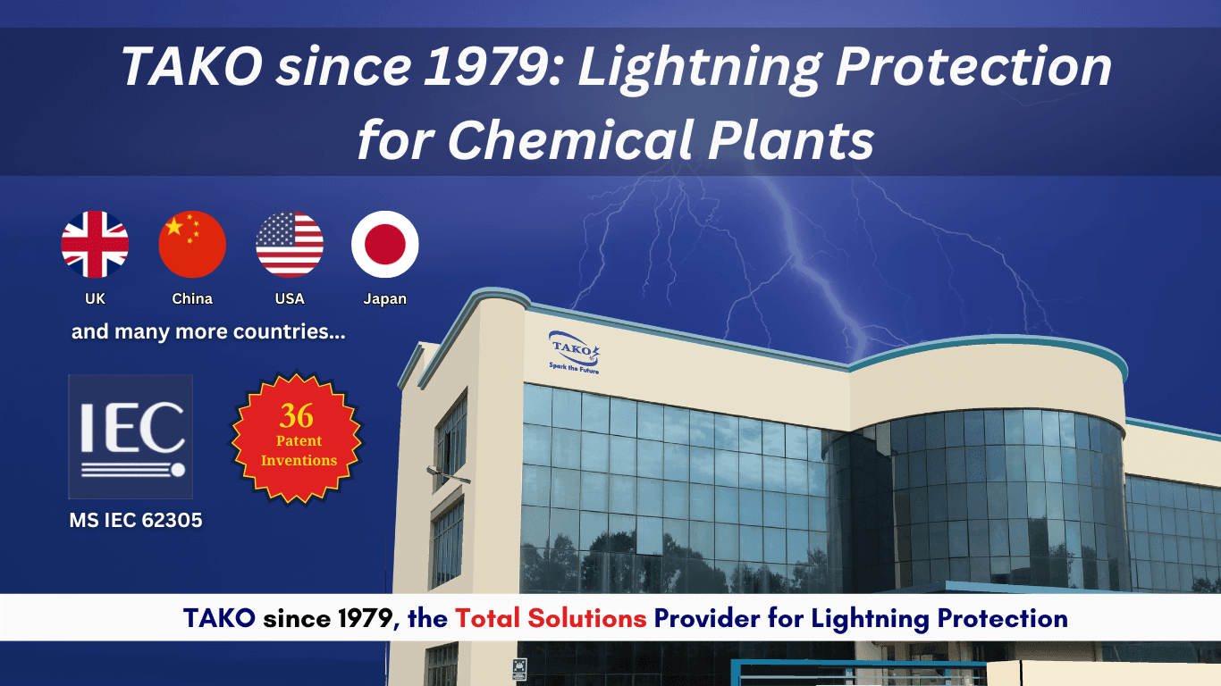 TAKO SINCE 1979: Lightning Protection for Chemical Plants