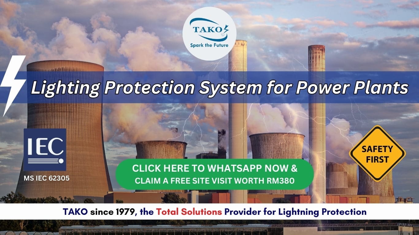 TAKO since 1979: Lightning Protection for Power Plant